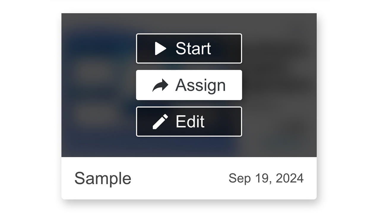 Lumio interface with options to Start, Assign, and Edit a sample lesson ... Lumio interface with options to Start, Assign, and Edit a sample lesson ...